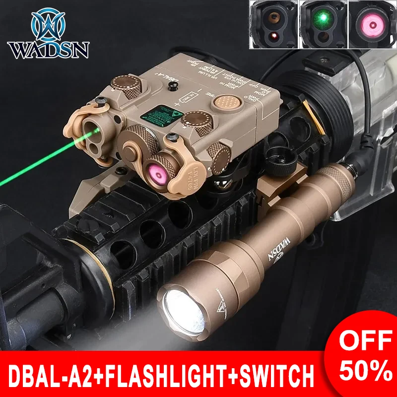 Wadsn-Tactical-DBAL-A2-IR-Lighting-Strobe-Green-Laser-For-Night-Vision ...