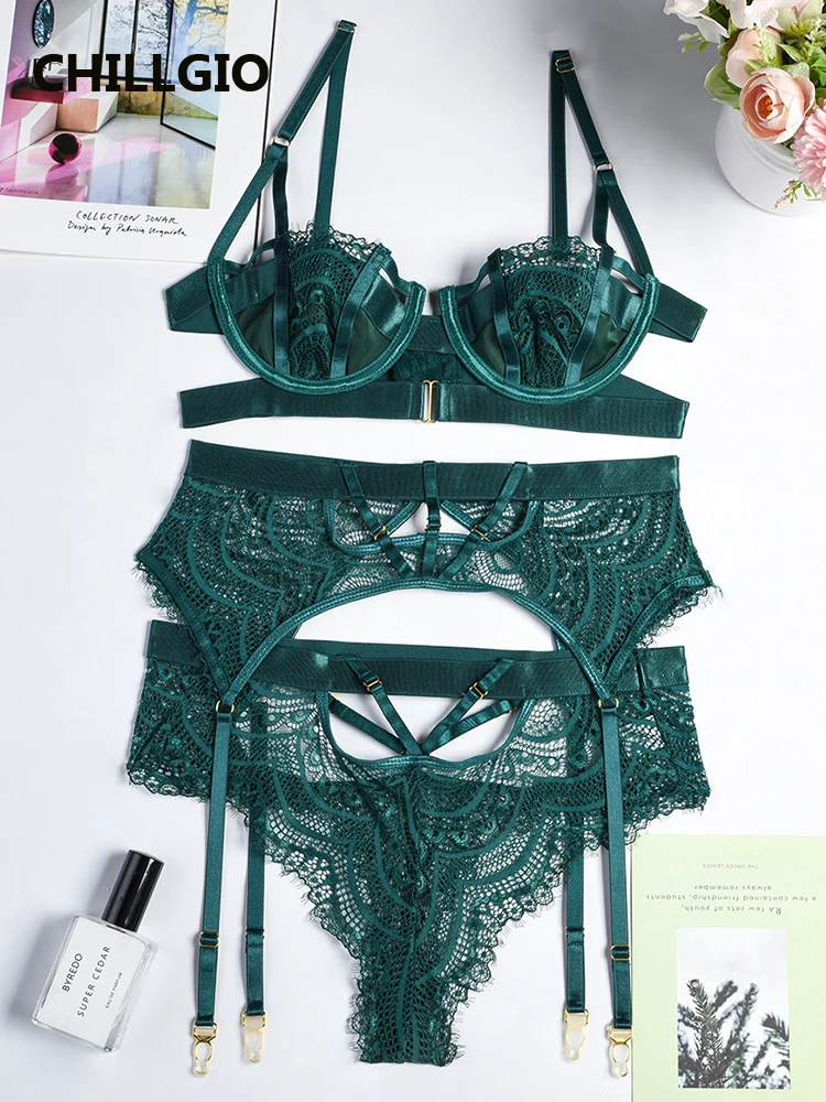 CHILLGIO-ropa-interior-Sexy-de-encaje-para-mujer-trajes-er-ticos ...