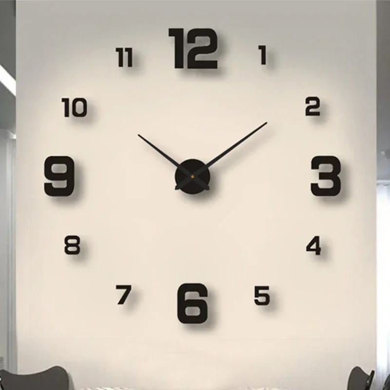 3D-Wall-Clocks-Luminous-DIY-Acrylic-Mirror-Wall-Stickers-for-Home-Decor ...