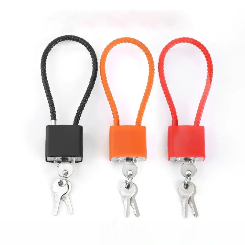 Suitcase Padlock RESET-200 (2 Pack) 4 Digit Combination Flexible Cable ...