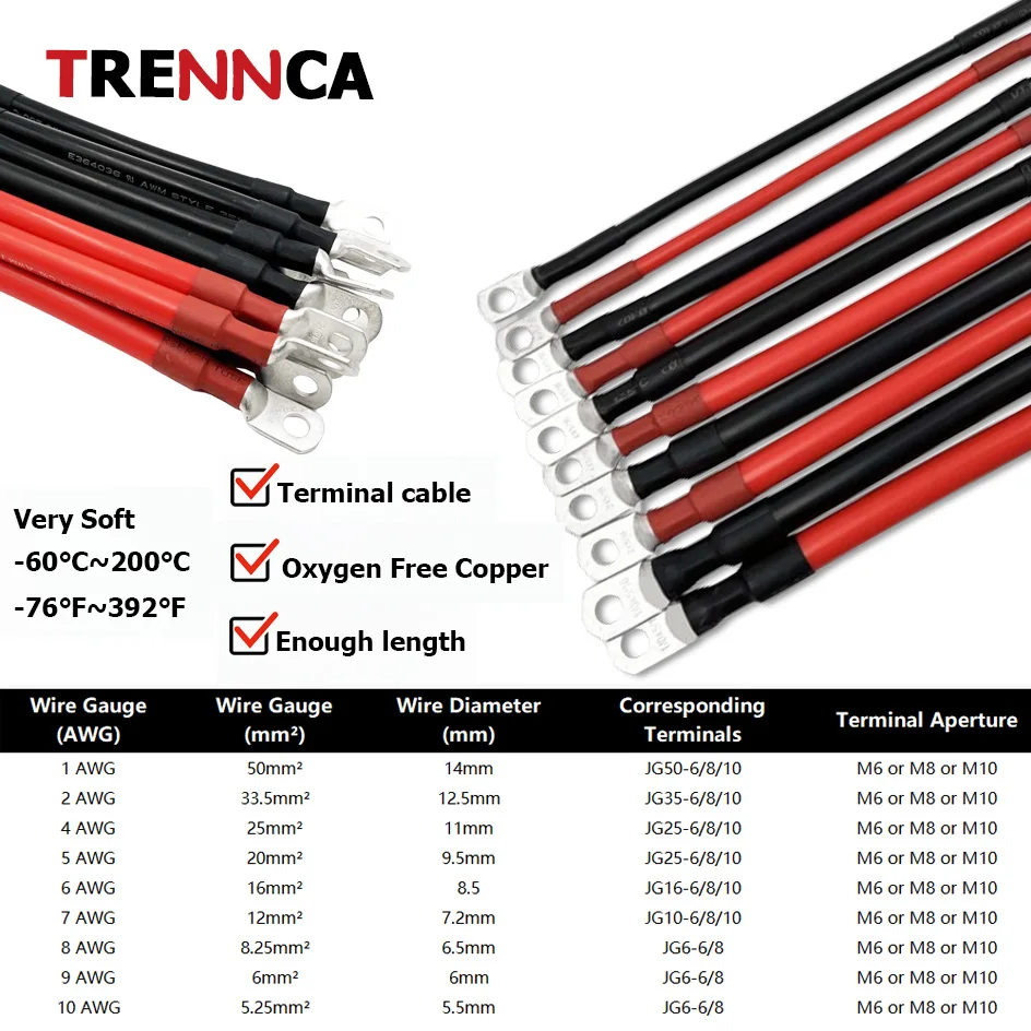 Very-Soft-Silicone-Cable-Automotriz-Wire-With-Lug-M6-M8-M10-Ring ...