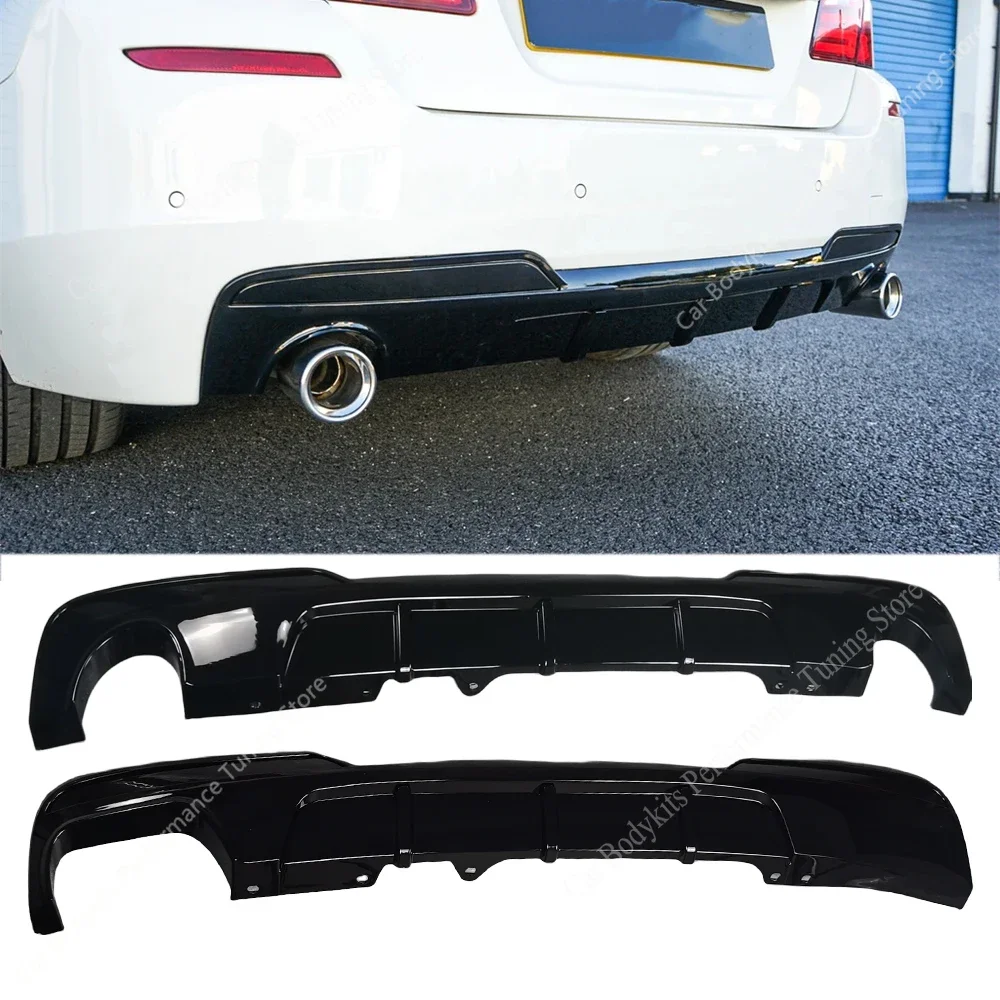 M-Performance-Style-Rear-Diffuser-Lip-For-Bmw-F10-F11-Rear-Bumper-Lip ...