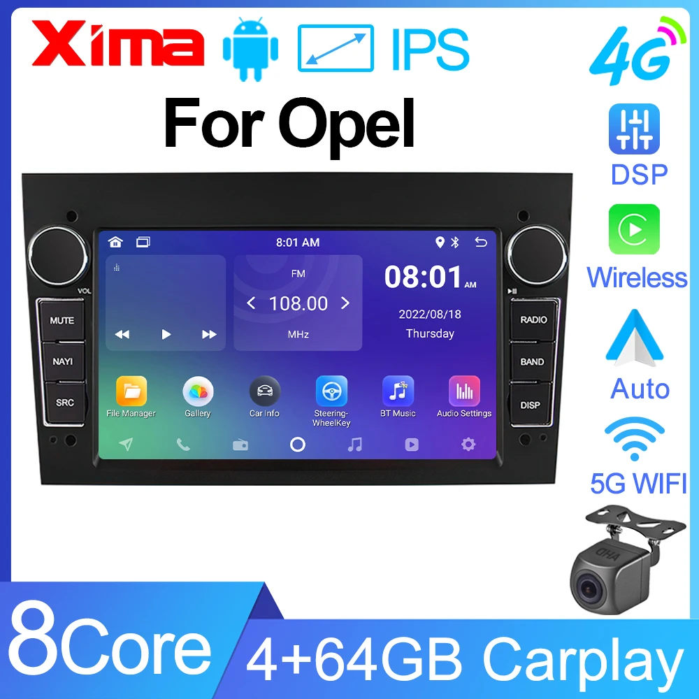 8Core Car Radio Android 11 For Opel Vauxhall Astra Antara Meriva Vivaro ...