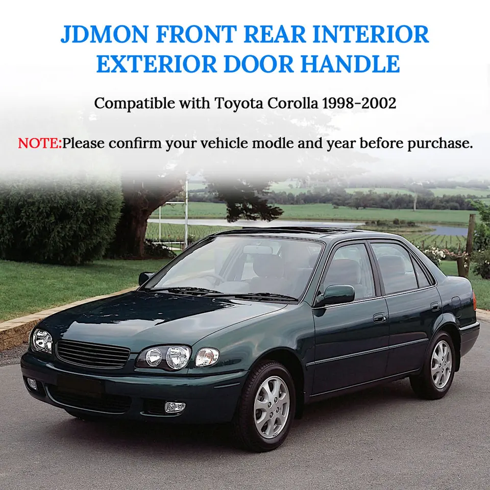 Grey Exterior Door Handles 8-Piece Toyota Corolla Door Handle Set For ...