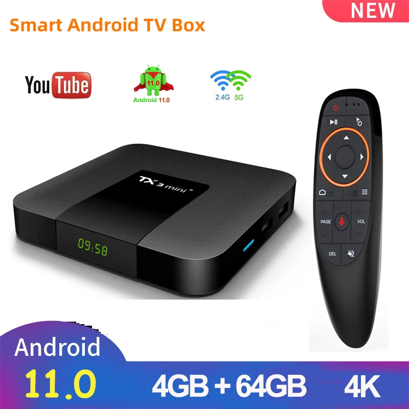 Dispositivo-de-TV-inteligente-TX3-Mini-Plus-decodificador-con-Android-11-Amlogic-S905W2-Wifi ...