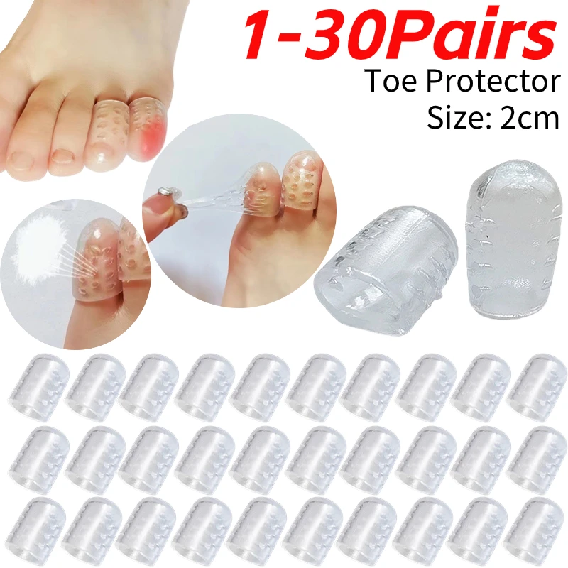 Elasticity-Silicone-Toe-Caps-Anti-Friction-Breathable-Toe-Protector ...