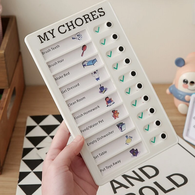 Portable Plastic Checklist Board Reusable To Do List Notepad Kids Life ...