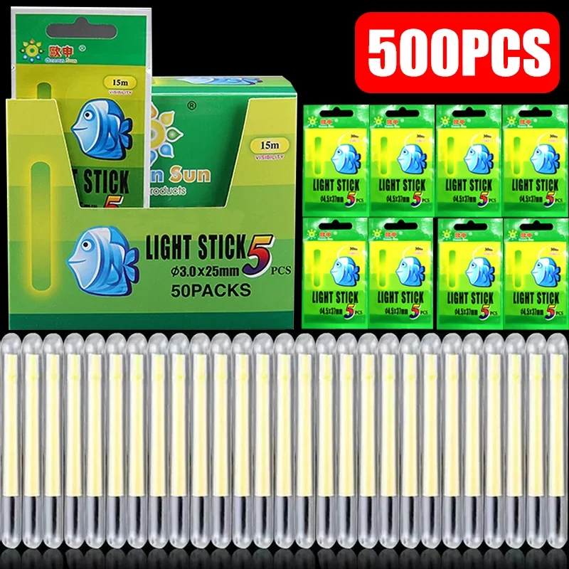 100-500PCS-Fishing-Float-Light-Stick-Fluorescent-Lightstick-Night-Float ...