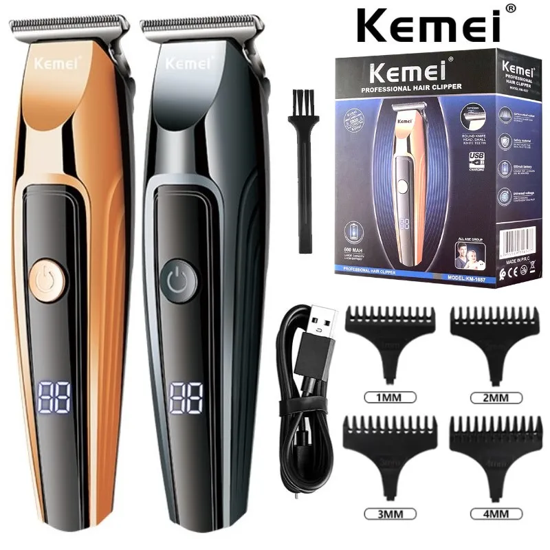 Kemei Electric Hair Clippers Professional Hair Trimmers Rechargeable 2 ...