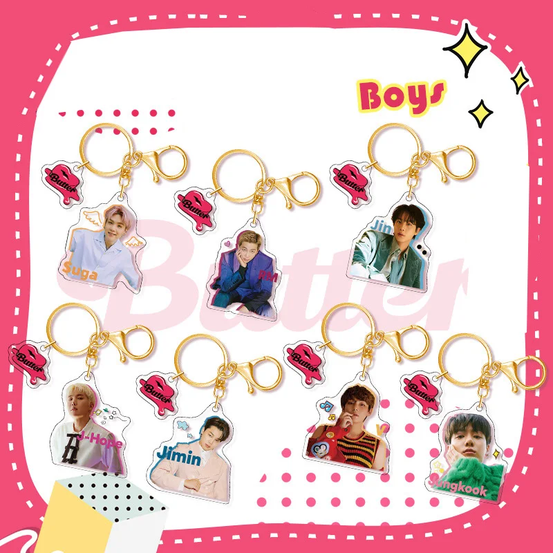 Kpop-Keychains-Stray-Kids-TXT-Pendent-Album-Keyring-Jimin-Jin-Suga ...