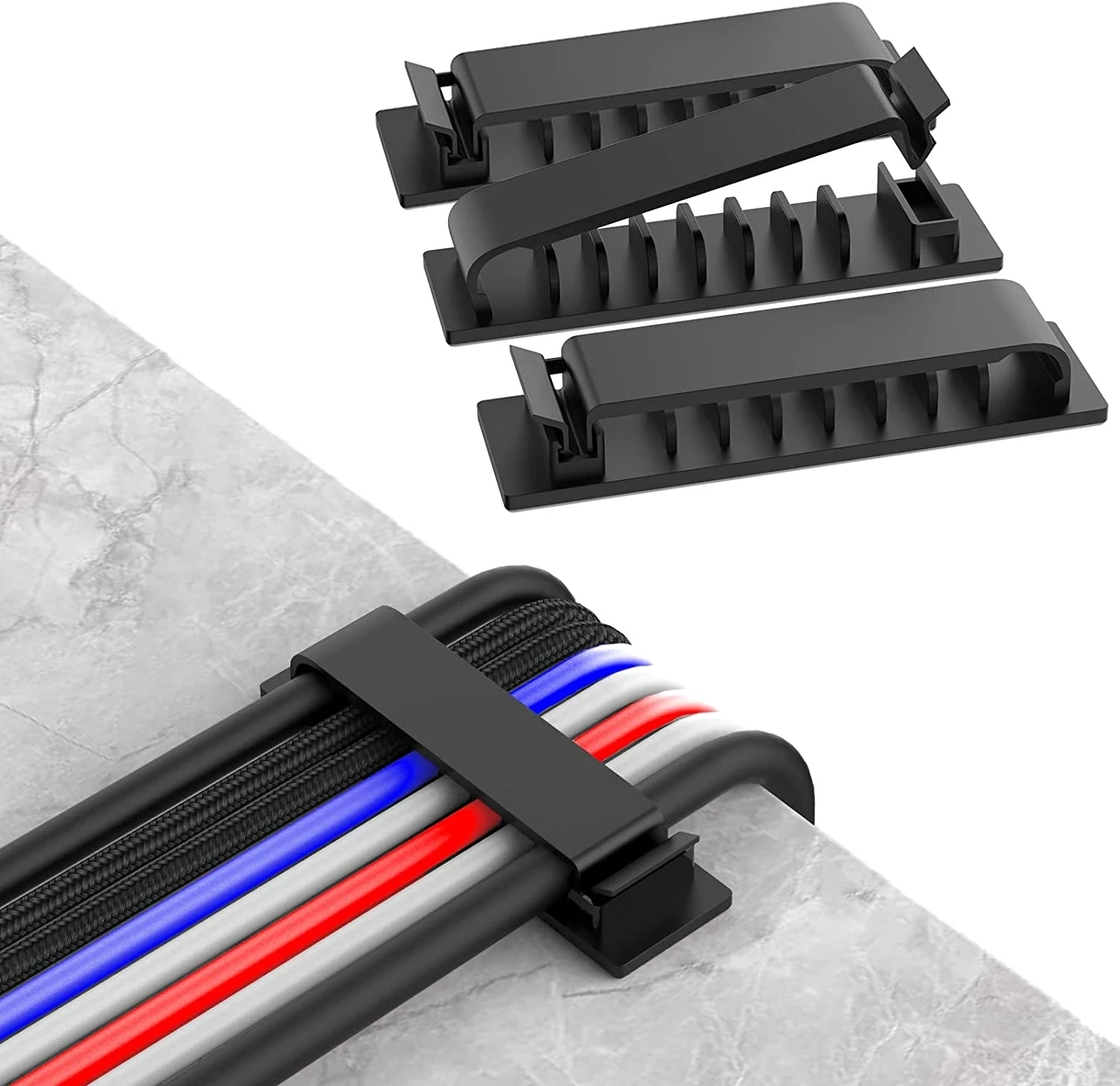 Self-adhesive-Cable-Organizer-Wire-Tie-Cable-Clamp-Clips-Holder-Clamp ...