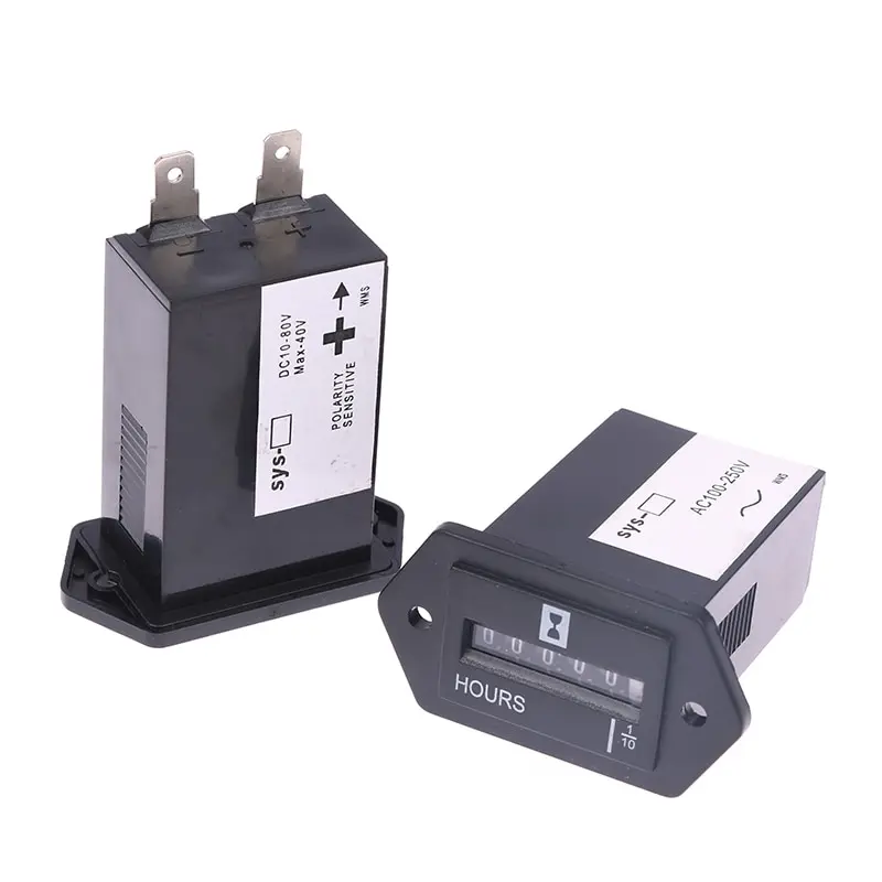 6-Digits-100-250V-AC-10-80V-DC-Hour-Meter-Complete-Sealed-Quartz-Timer ...