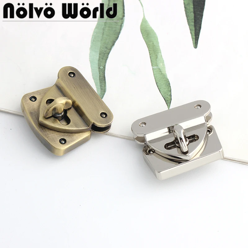 5-30Sets-32x36x3-5MM-Silver-Brush-Antique-Brass-Locks-Metal-Clasps ...
