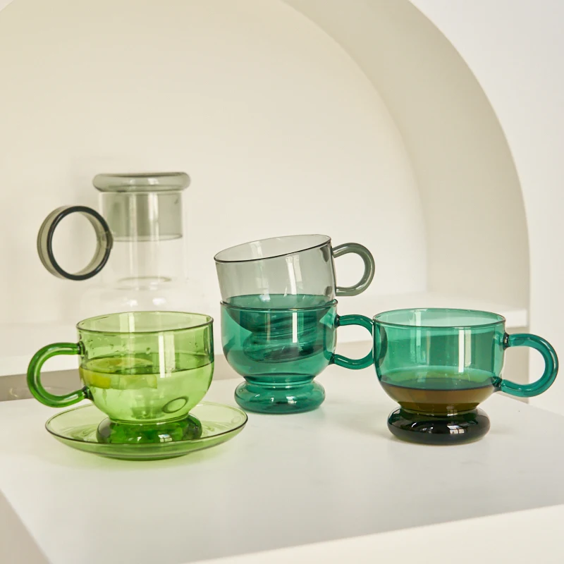 Color Glass Mug Small Tea Cup Coffee Mug Tumbler Cups In Bulk Heat ...