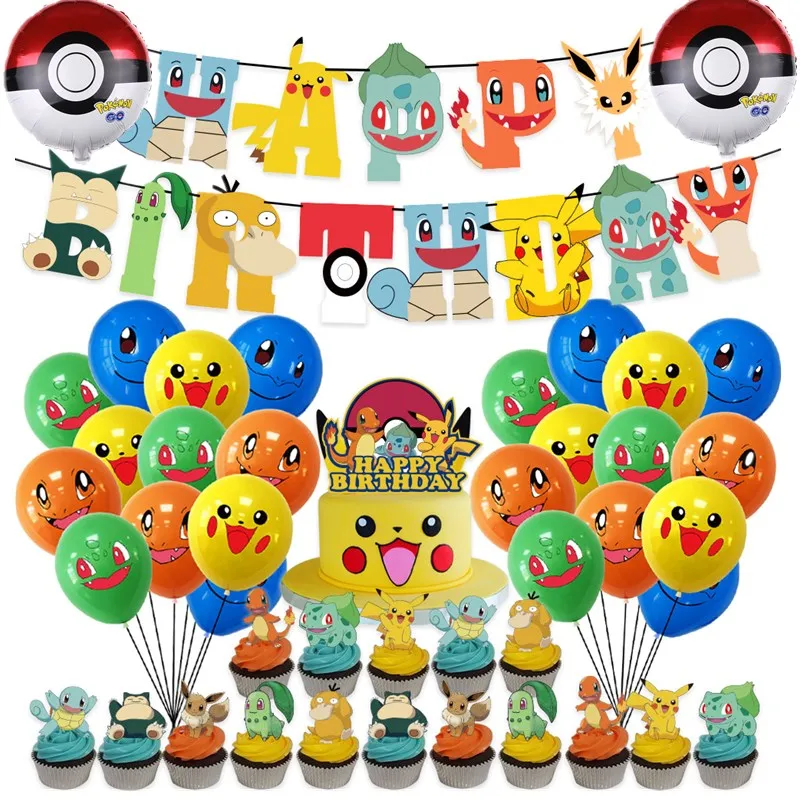 Pokemon Birthday Cake Decorations | Pokemon Birthday Party Supplies ...