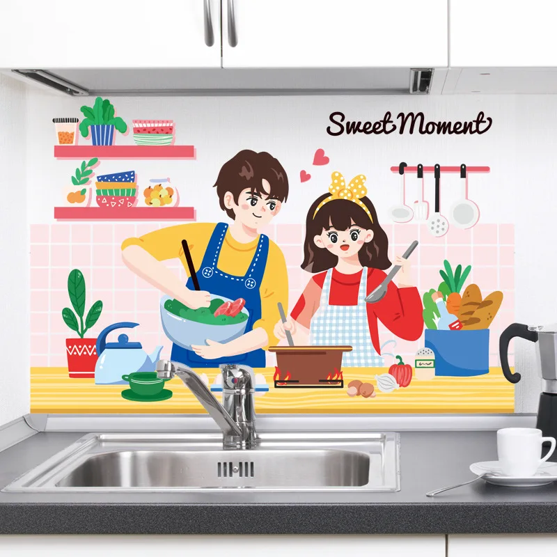 Kitchen-Wall-Stickers-Cupboard-Cooking-Bench-Anti-Oil-Wall-Decals ...