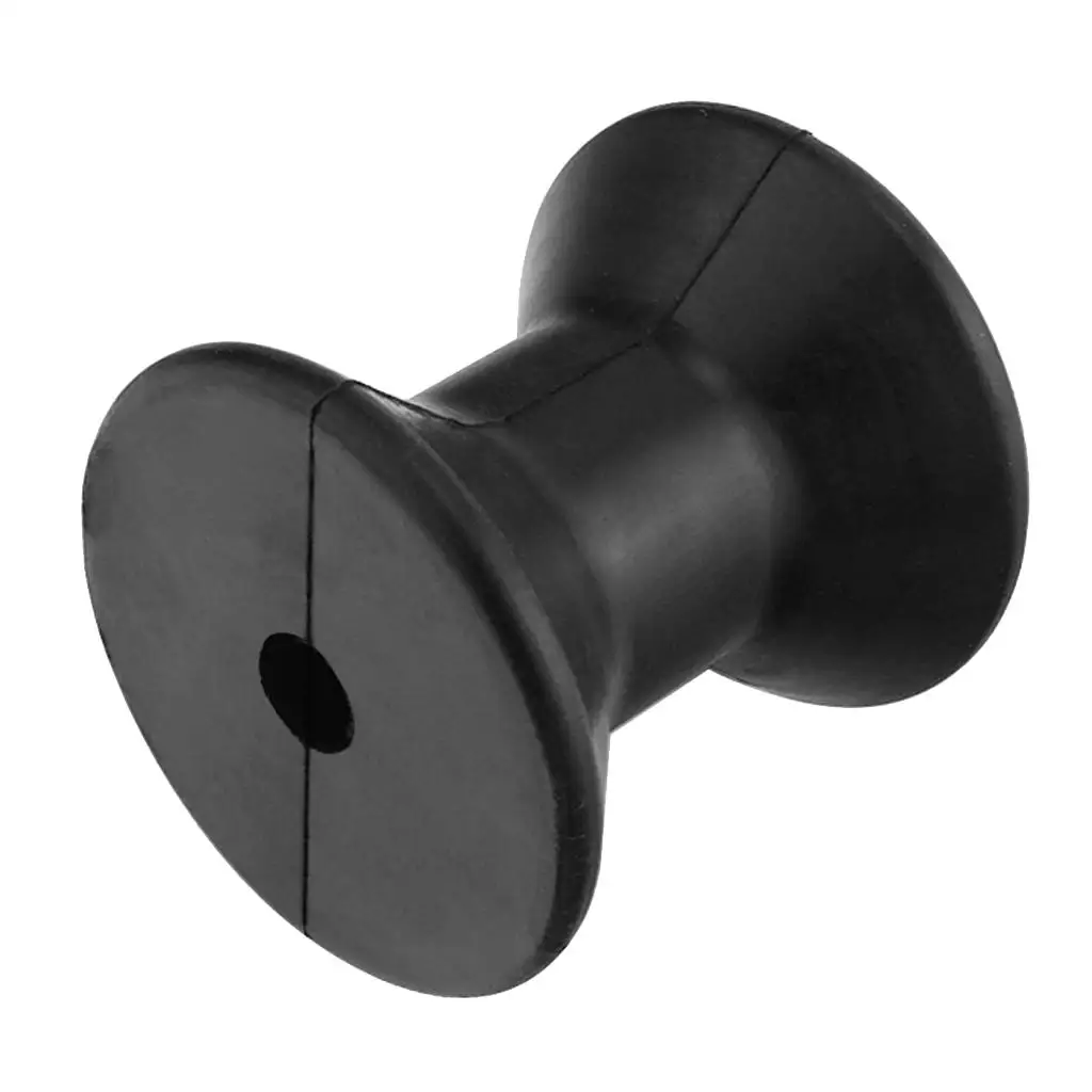 Black-Molded-Rubber-Bow-Stop-Roller-3-Polegada-Largura-De-Montagem ...