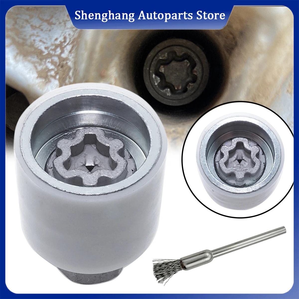 1PCS For Audi A3 A4 A6 Q5 Q7 Q3 A5 Tire Anti-Theft Screw Wheel Lock Key ...