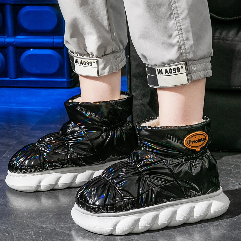 Winter-Home-Slippers-for-Women-Warm-Indoor-High-Top-Plush-Cotton ...