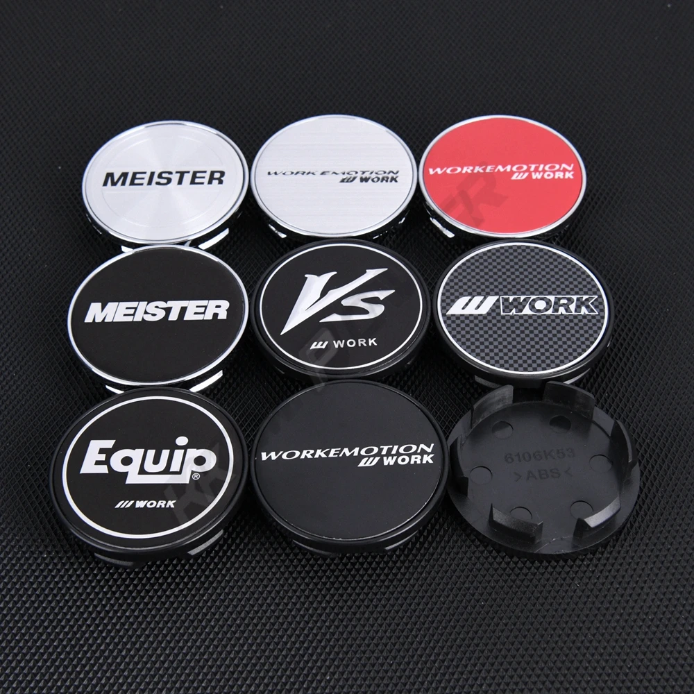 4pcs Wheel Hub Cap 53mm/48mm Center Rim Cap Work Emotion Equip Meister ...