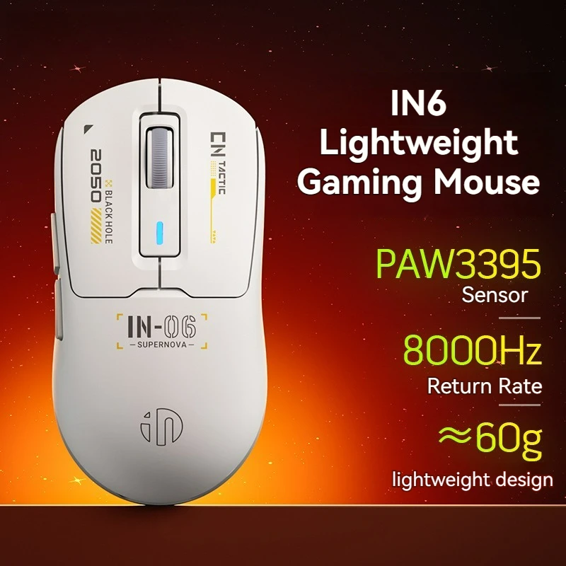 Inphic-IN6-Wireless-Bluetooth-Mouse-Three-mode-Wired-60g-Lightweight ...