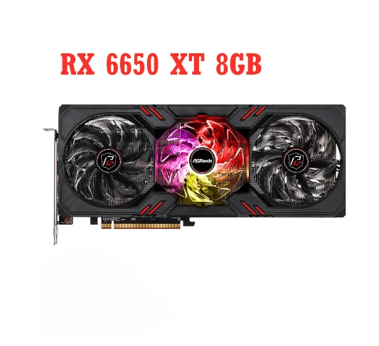 ASROCK-AMD-Radeon-RX-6650-XT-Phantom-Gaming-D-8GB-OC-GDDR6-7nm-6650XT ...