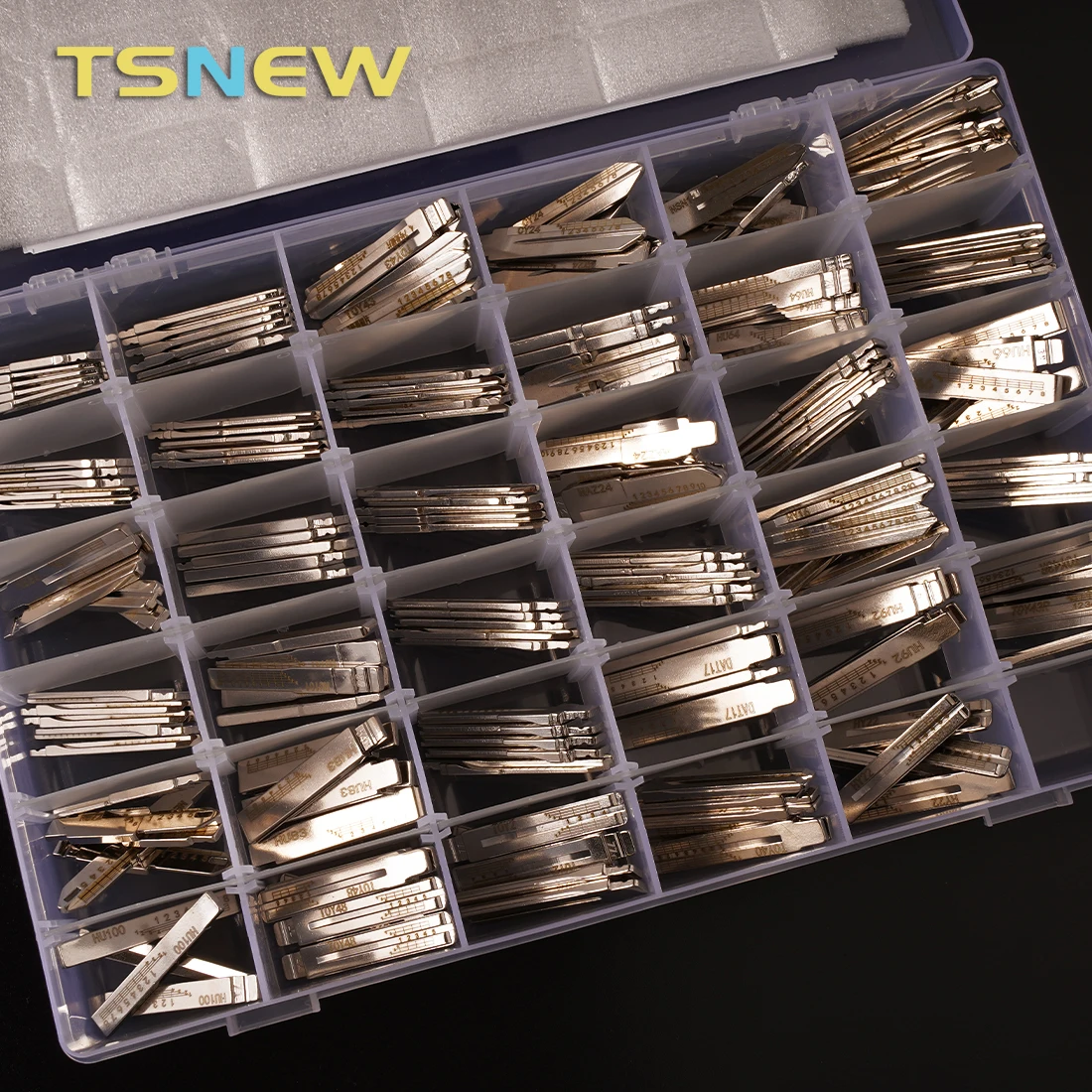 35Types-175PCS-Engraved-Line-Key-Scale-Shearing-Teeth-Blank-Car-Key ...
