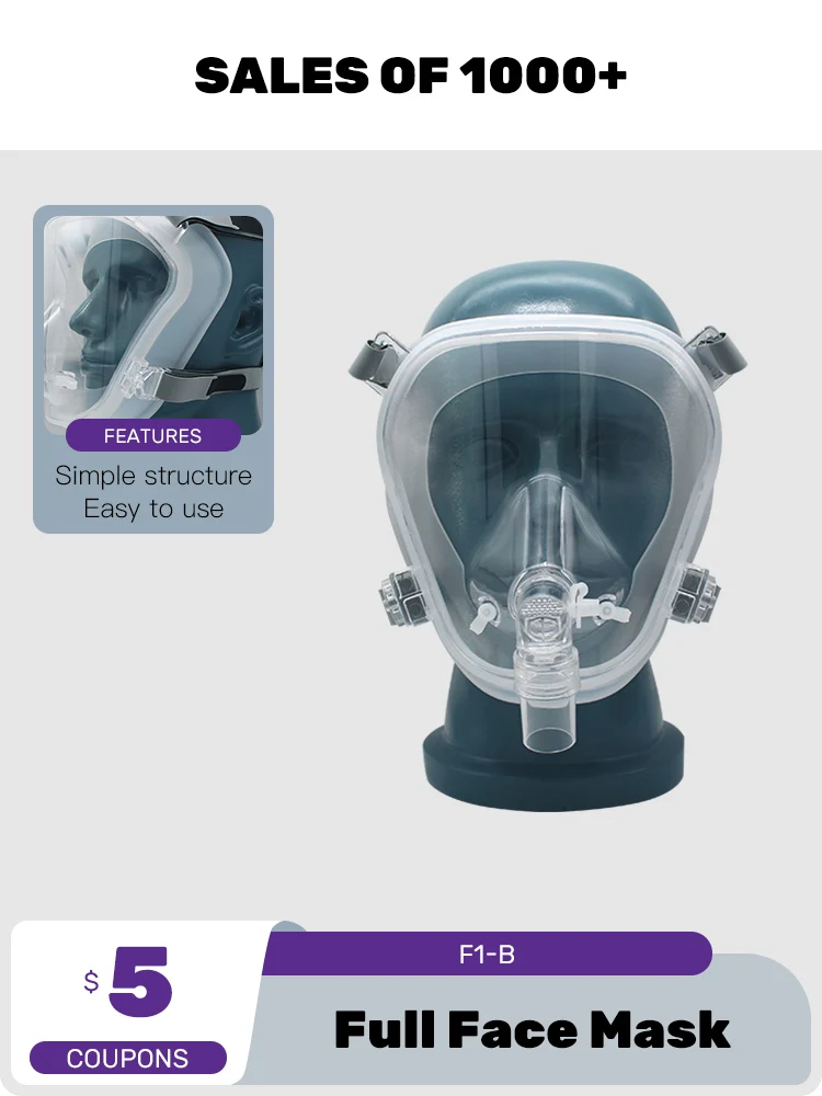 F1C-Full-Face-Mask-APAP-BiPAP-Stop-Snoring-For-CPAP-Nasal-Mask-Sleep ...
