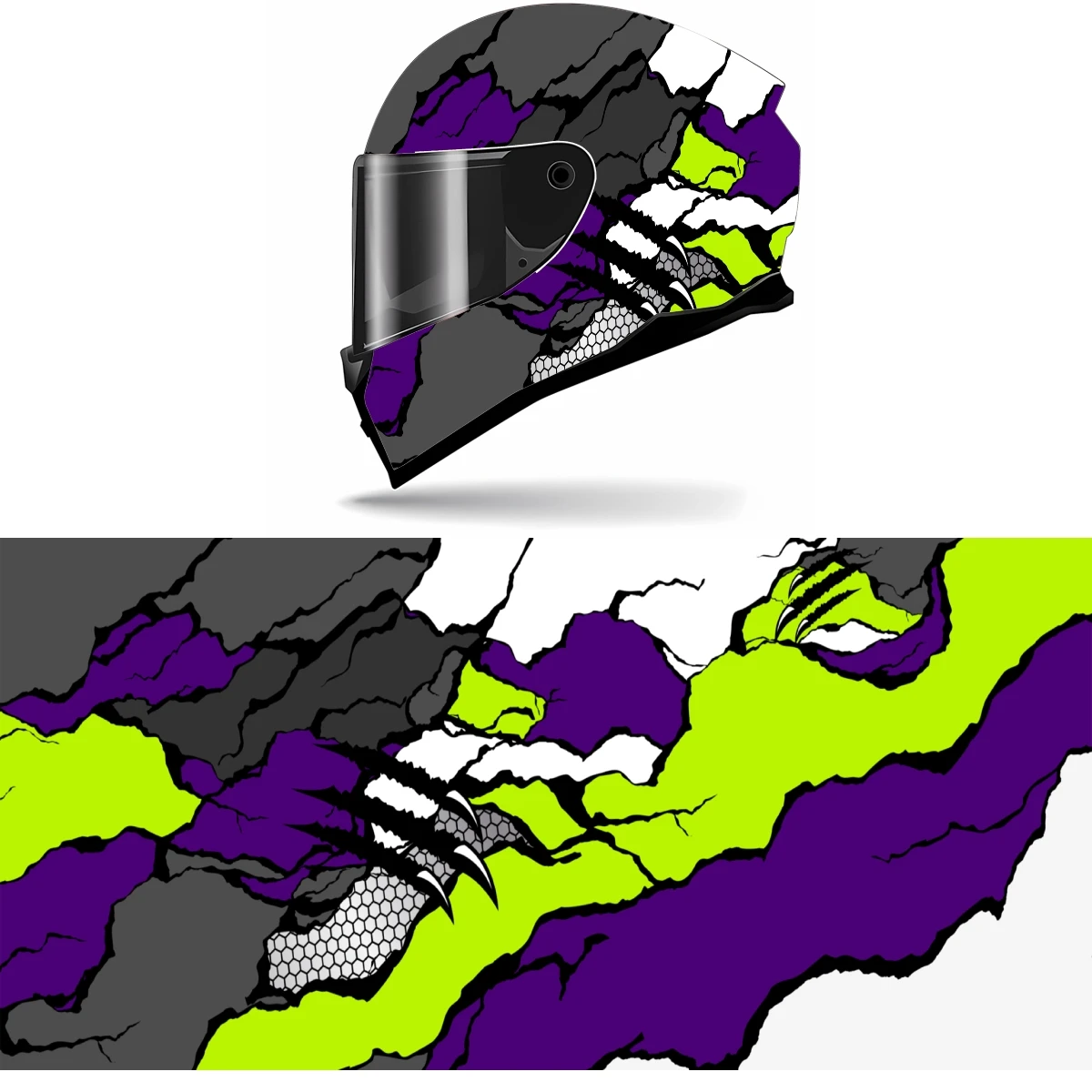 Abstract-Camouflage-Full-Helmet-Wrap-Sticker-Motorcycle-Helmet-Racing ...