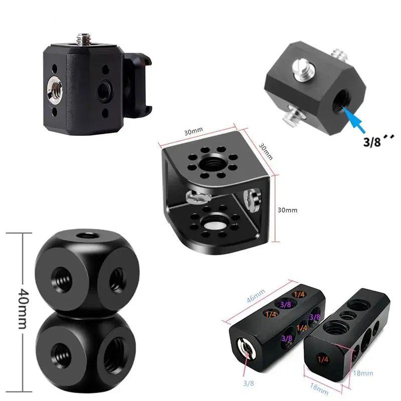 FEICHAO-Cubo-Parafuso-Adaptador-Magic-Cube-Mount-Conector-para-DSLR-SLR ...