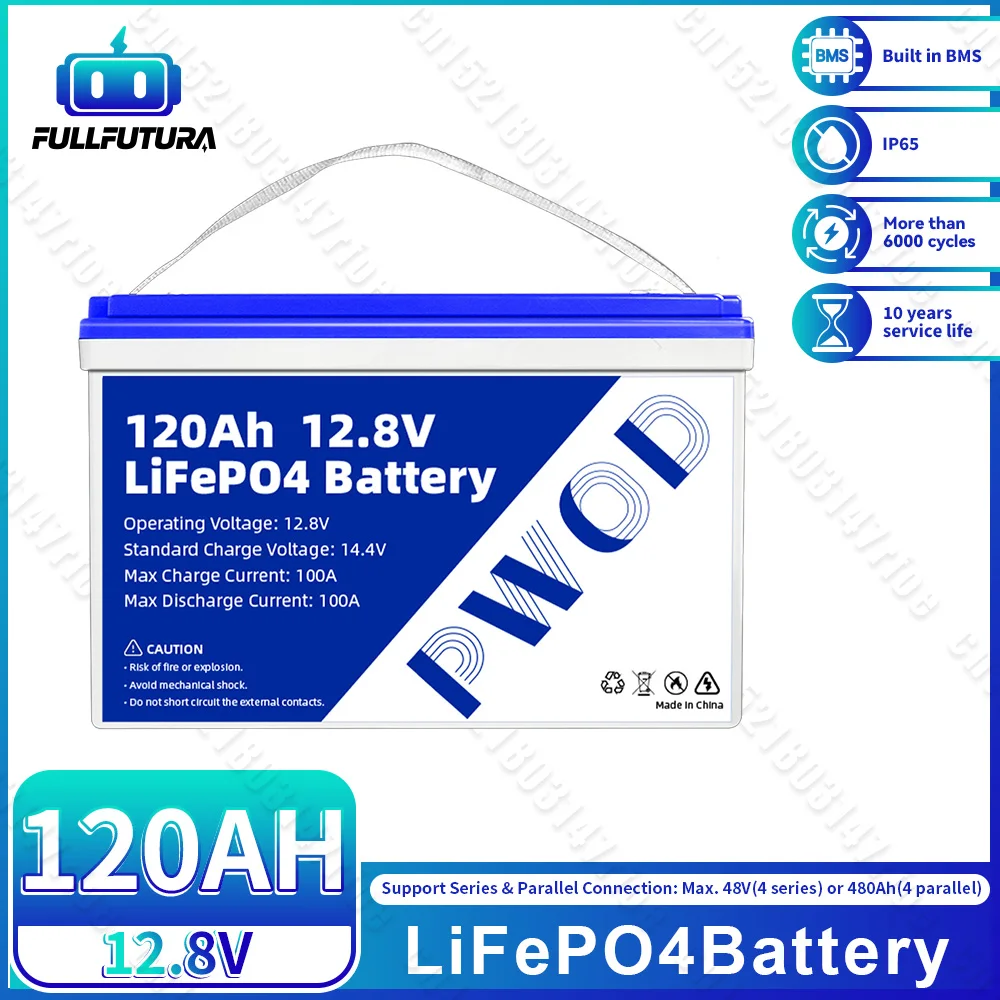 Grade-A-12V-120AH-Lifepo4-Battery-Pack-Built-in-BMS-Rechargeable-LFP ...
