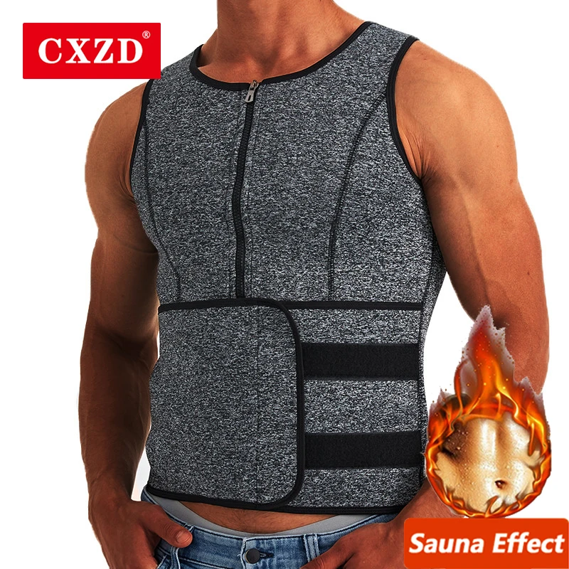 CXZD-New-Men-Body-Shapers-Waist-Trainer-Sauna-Vest-Abdomen-Slimming-Sweat-Vest-Fat-Burner ...