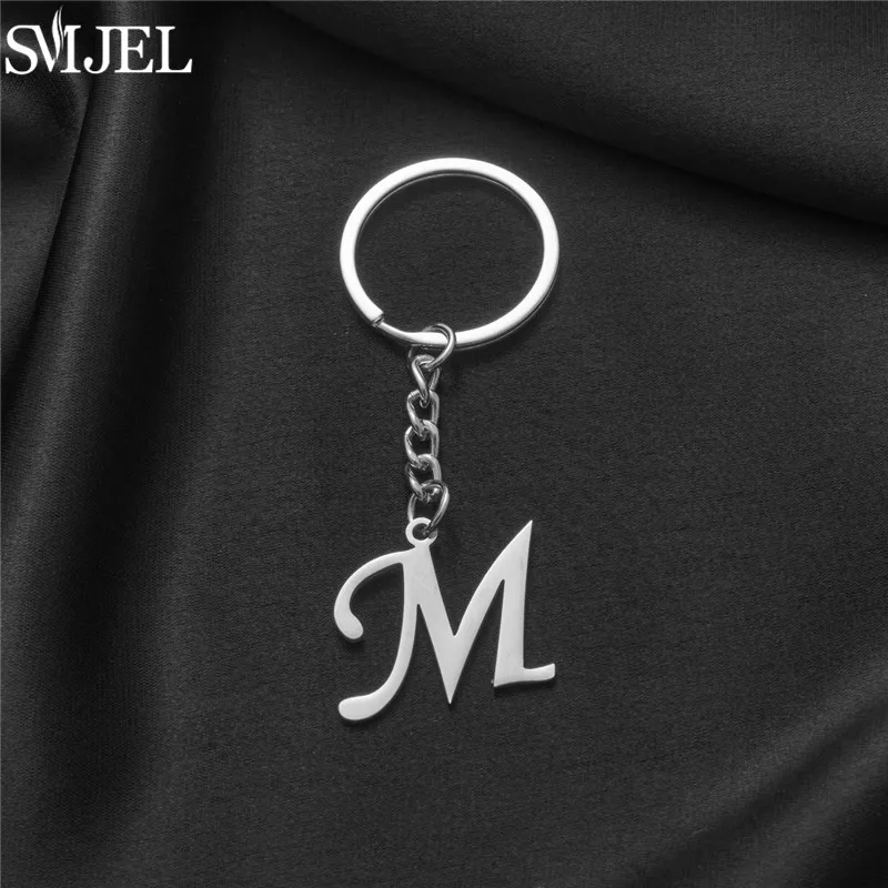 Creative-Metal-Keychain-A-Z-Initial-Key-Ring-26-Capital-Letter-Key ...