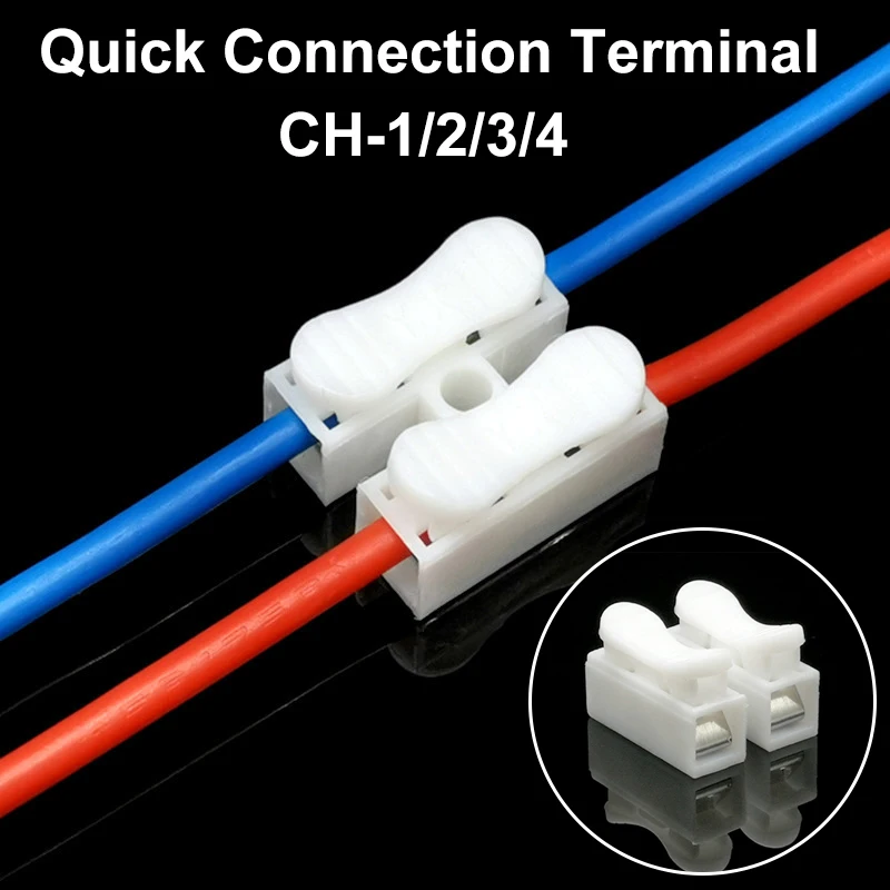 CH1-CH2-CH3-CH4-Quick-Splice-Lock-Wire-Connectors-1-2-3-4Pins-Copper ...