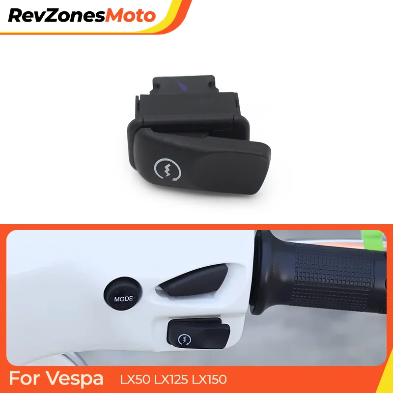 Vespa LX125 Ignition Switch Start Button Reinforced Nylon Handlebar ...