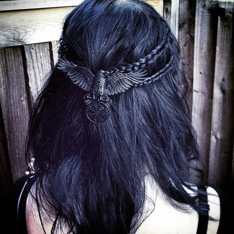 Unique-Viking-Black-Oversized-Crow-Hair-Clip-Accessories-For-Women-2022 ...