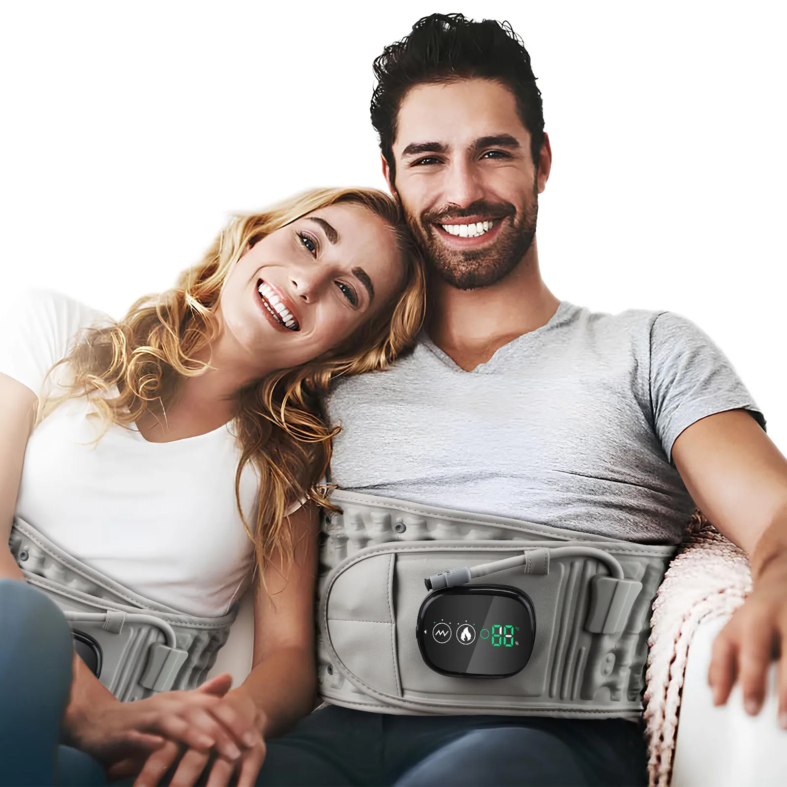 Infrared-Heating-Inflatable-Massage-Belt-Decompression-USB-Charge-LED ...