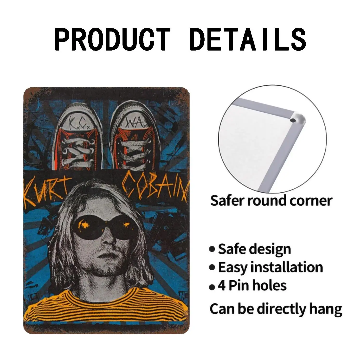 Kurt Cobain Poster Sunglasses