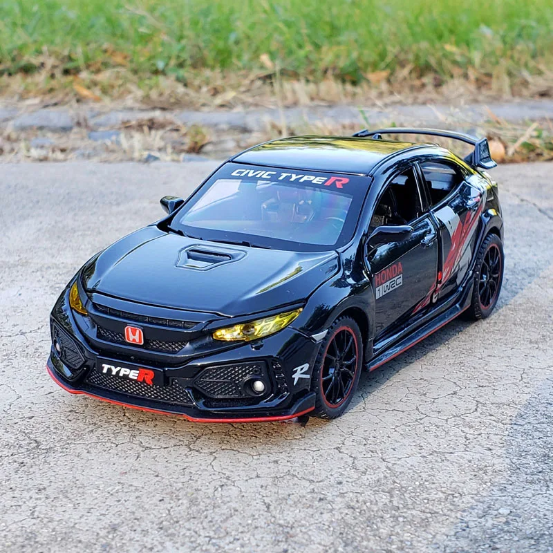 HONDA-CIVIC-TYPE-R-Diecasts-E-Ve-culos-De-Brinquedo-Modelo-De-Carro-De ...