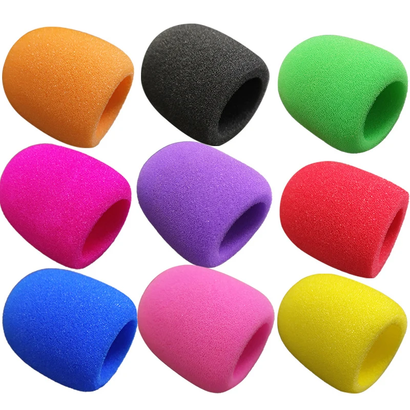 1Pc-Colorful-Microphone-Cover-Microphone-Windscreen-Foam-Cover-Pop ...