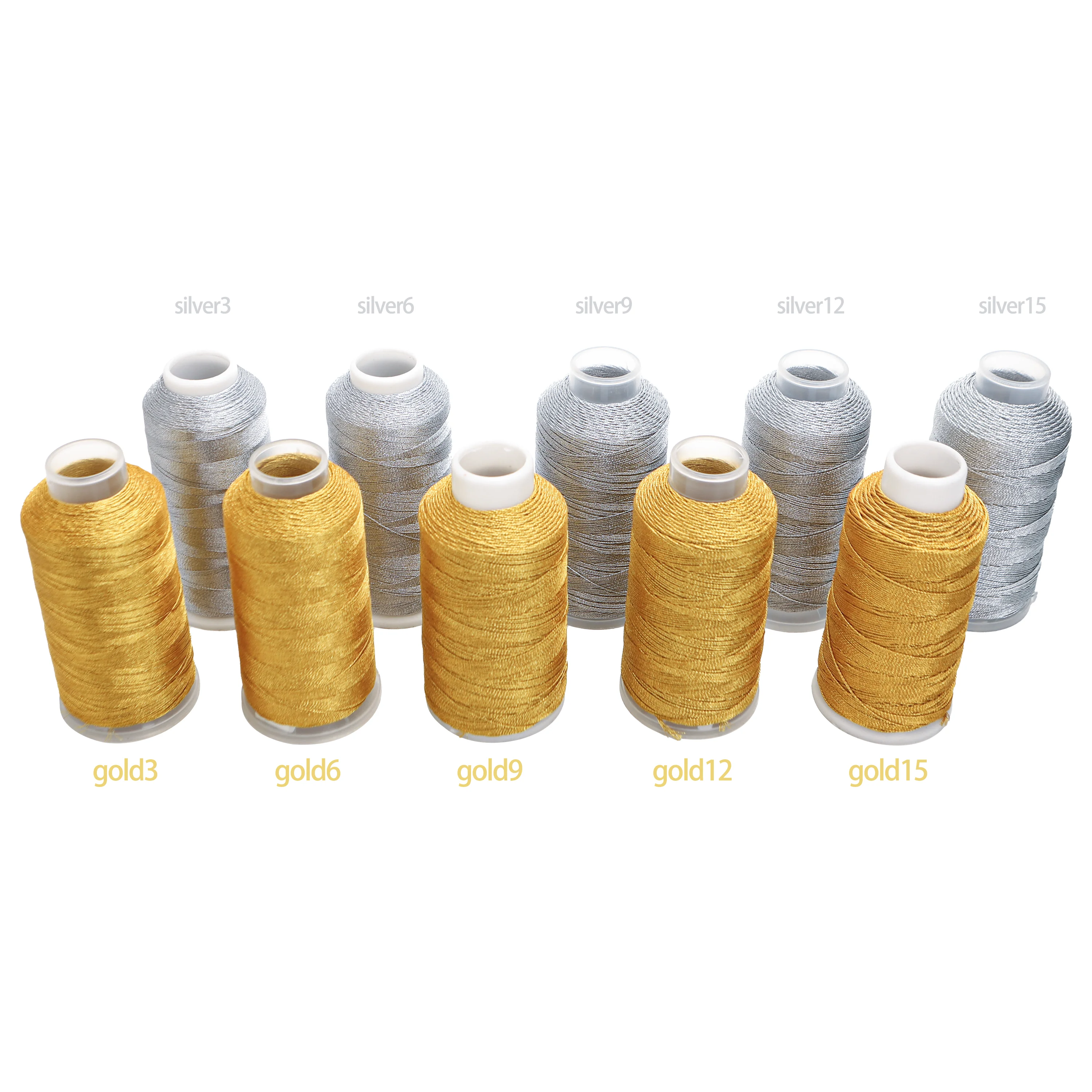 Amohilos 3/6/9/12/15 Strands Metallic Thread Shiny Effect Jewelry ...