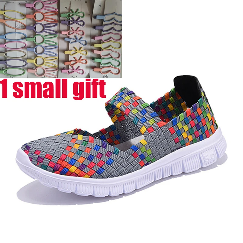 Women Casual Shoes Summer Breathable Handmade Women Woven Shoes Fashion ...