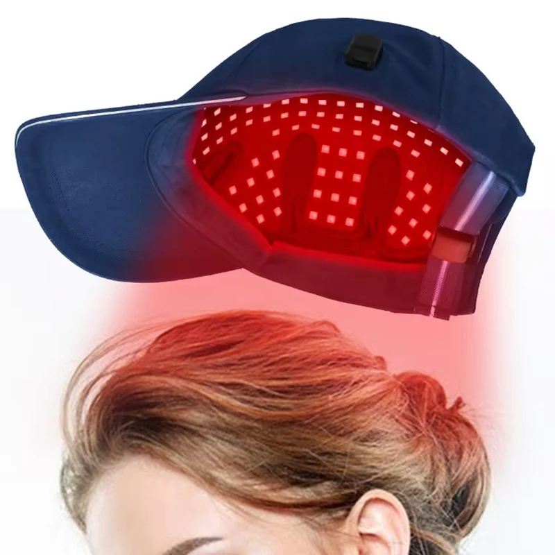 Hair-Growth-Cap-USB-Rechargable-Blue-and-Red-Light-Hair-Care-Nourishing ...