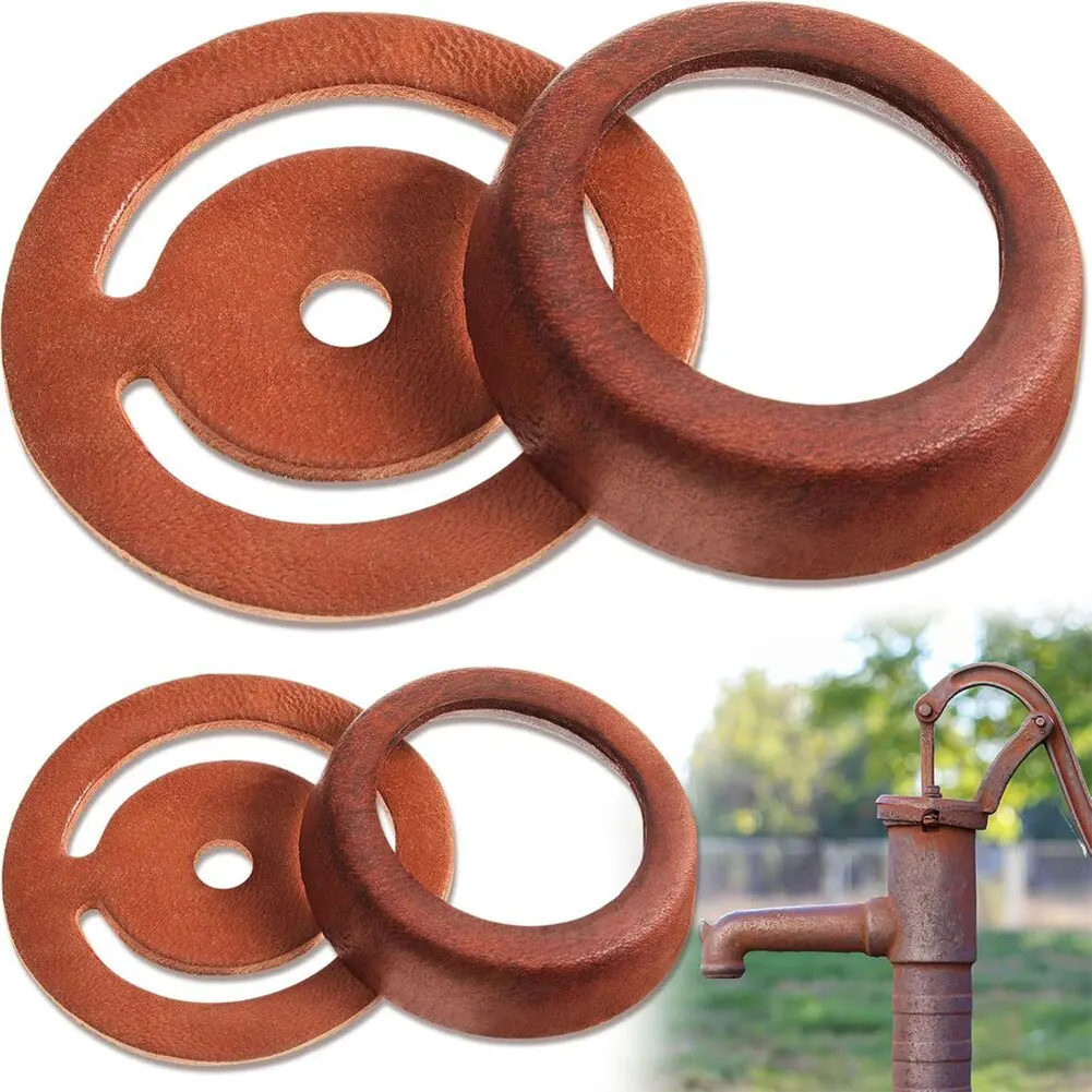 2 Sets Antique Well Hand Pitcher Pump Manual Hand Water Pump Leather ...