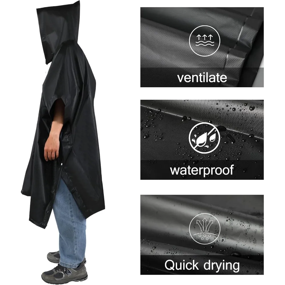 3-in-1 Waterproof Rain Poncho – Billy Dawg Outdoor Gears