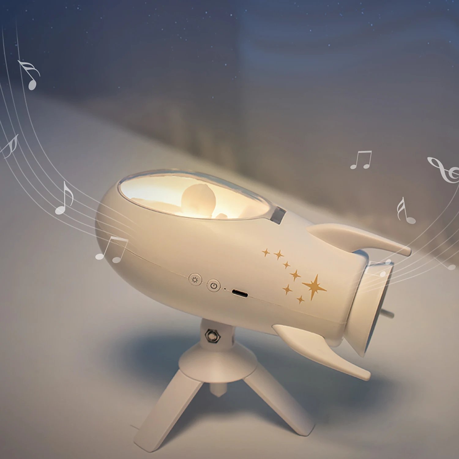 Rocket-Creative-Speaker-Aerospace-Astronaut-LED-Night-Light-Bluetooth ...