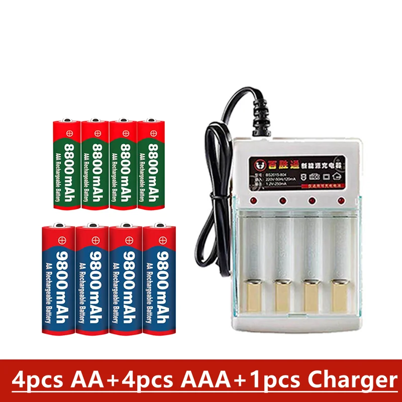 Batterie et chargeur3--Pile alcaline aste, adaptée à la télécommande ...