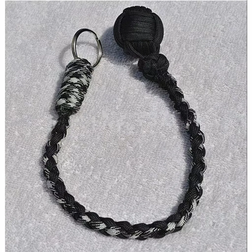 Paracord Monkey Fist keychain 1" Steel Ball Self Defense ,is ...
