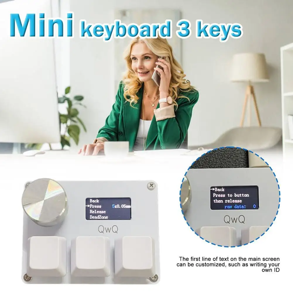 SayoDevice용 마그네틱 레드 스위치 키보드 복사 붙여넣기 샷컷, 노브 스크린 포함, OSU O3C 래피드 트리거 홀 스위치