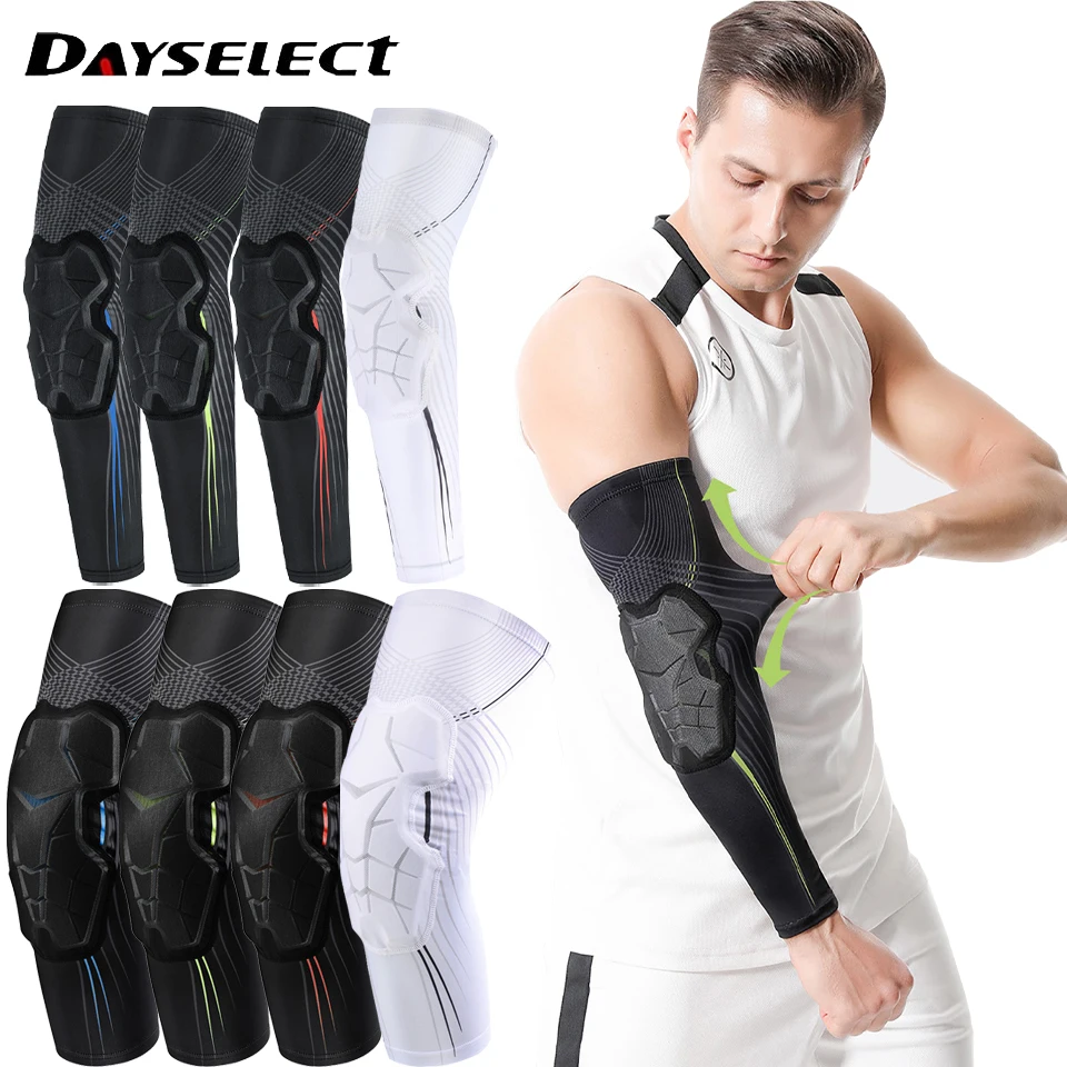 1Pair Adult Knee Pad Bike Cycling Protection Elbow Basketball Sports ...